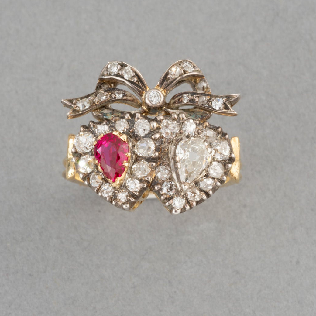 Ruby and Diamonds Vintage Ring – Galerie Lydia RUPP